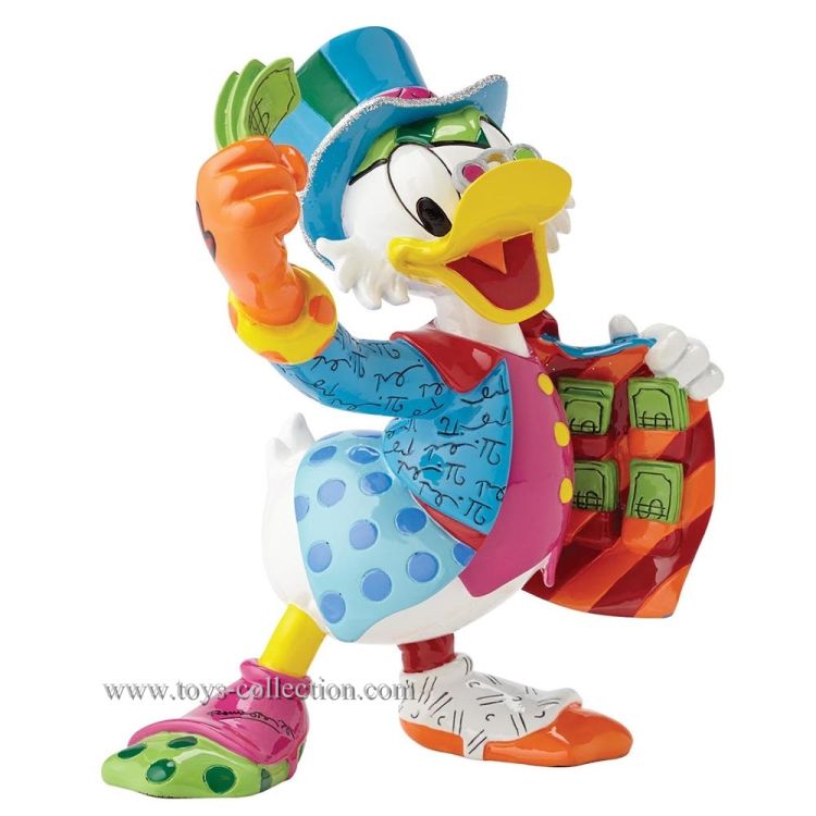 Picsou montre ses billets Britto Figurine Disney Britto résine