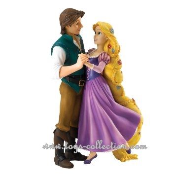 Raiponce et Flynn Rider Figurine Disney Enchanting Résine