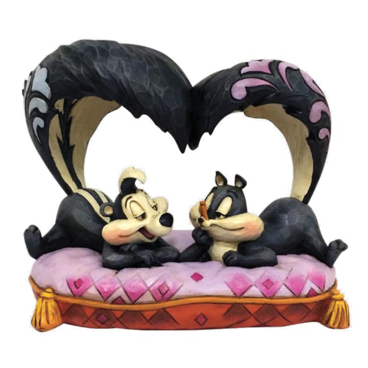 Pépé le putois et Pénélope Figurine Jim Shore Résine